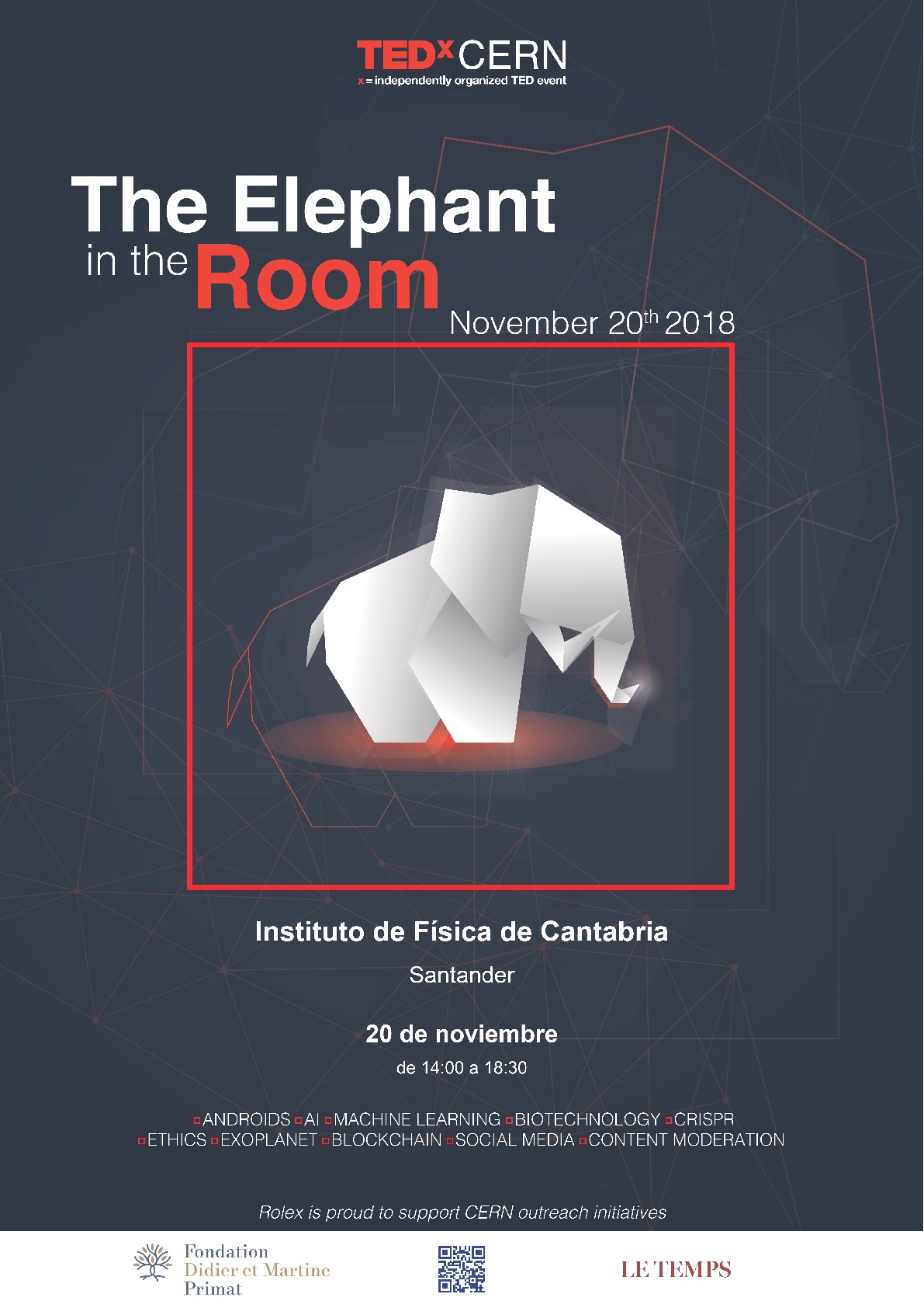 News TEDxCERN 2018 en el IFCA